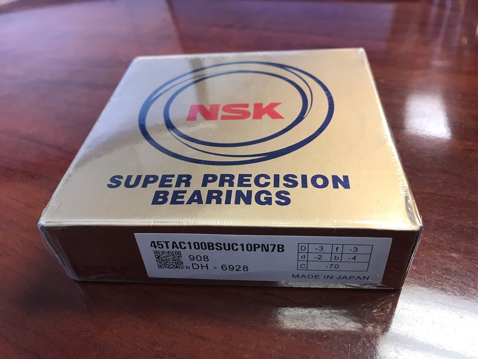 NSK super precision bearing 45TAC100BSUC10PN7B (45TAC100B) 45mm ID x ...