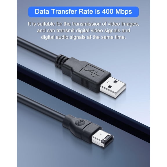 Firewire to USB Cables and Adapters for Digital Devices at Walmart