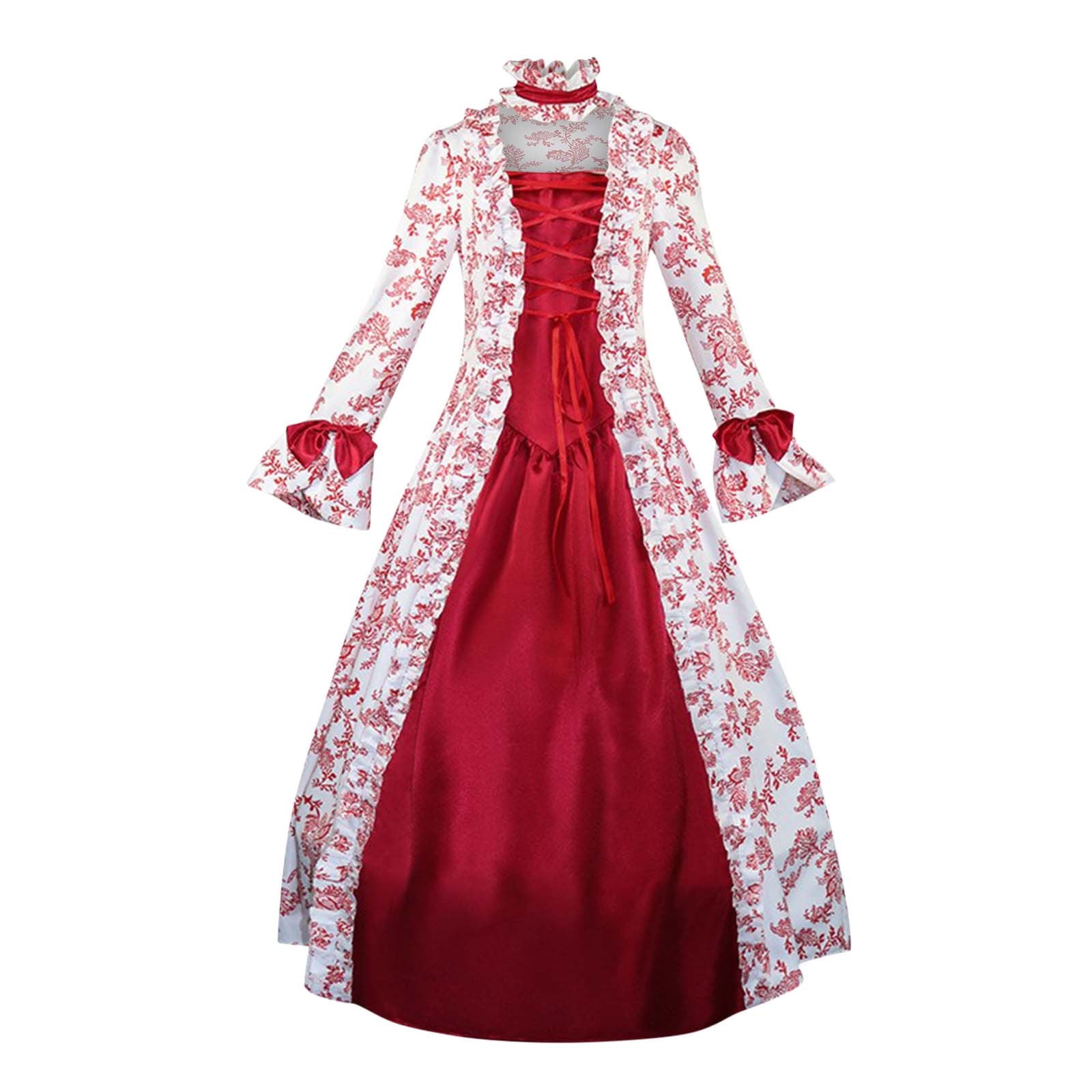 NSLGXD Medieval Regency Dresses for Women Victorian Queen Costume 18th ...
