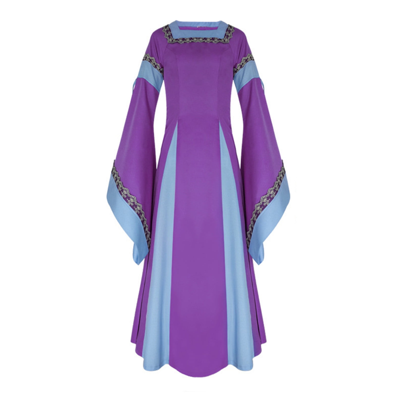 NSLGXD Renaissance Costume Women Medieval Irish Dress Victorian Retro ...