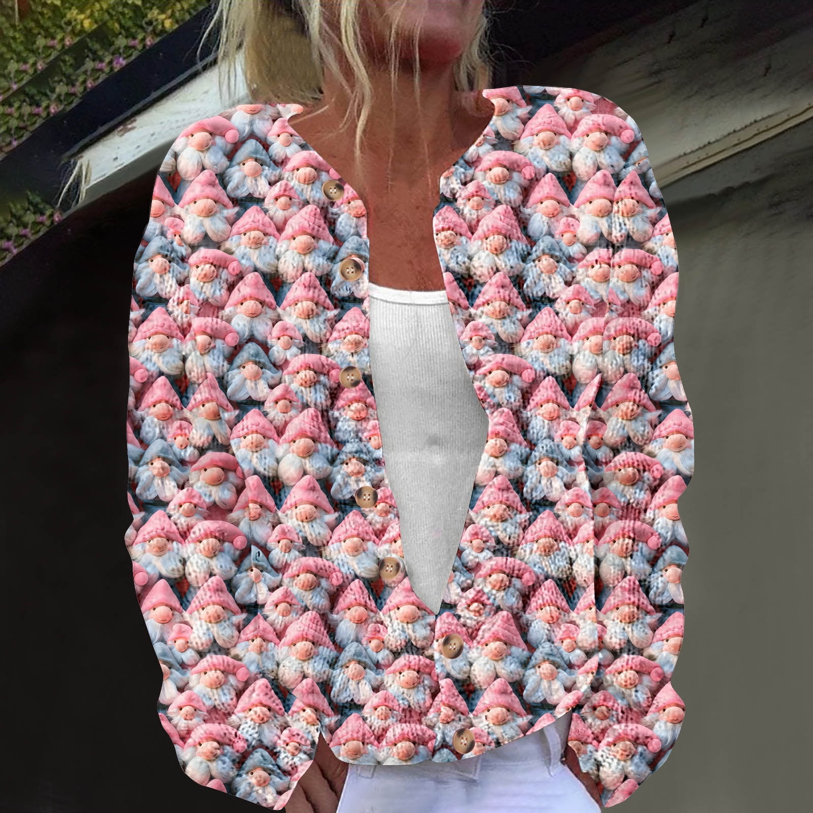 NSLGXD Ugly Christmas Sweater for Women 2024 Funny Cute Xmas Santa ...