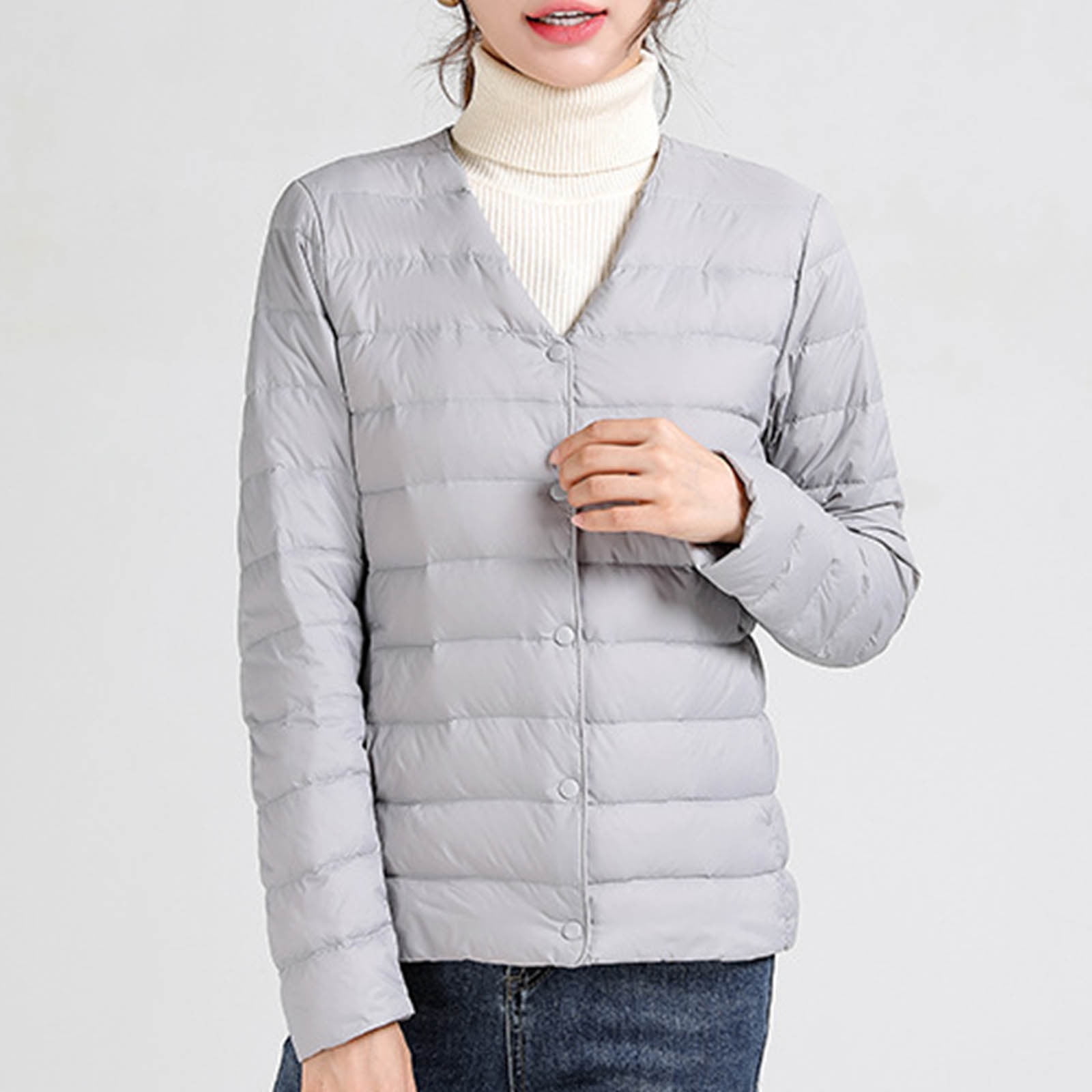 NSLGXD Womens Quilted Puffer Jackets 2024 Ultra Lightweight Packable ...