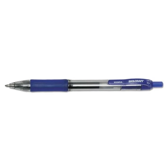 NSN 1 Dozen Retractable Bold Point Gel Pen Blue - Walmart.com