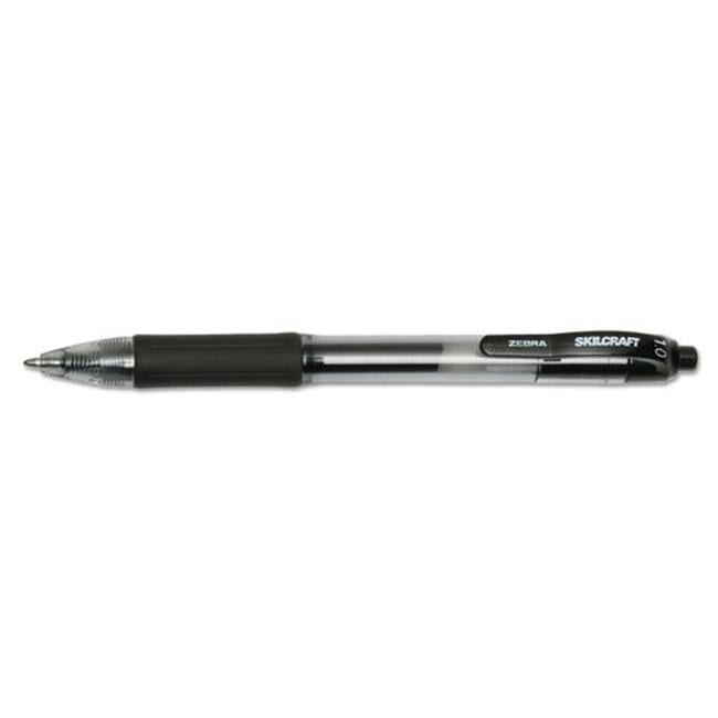 NSN 1 mm Retractable Gel Pen Black Ink - Walmart.com