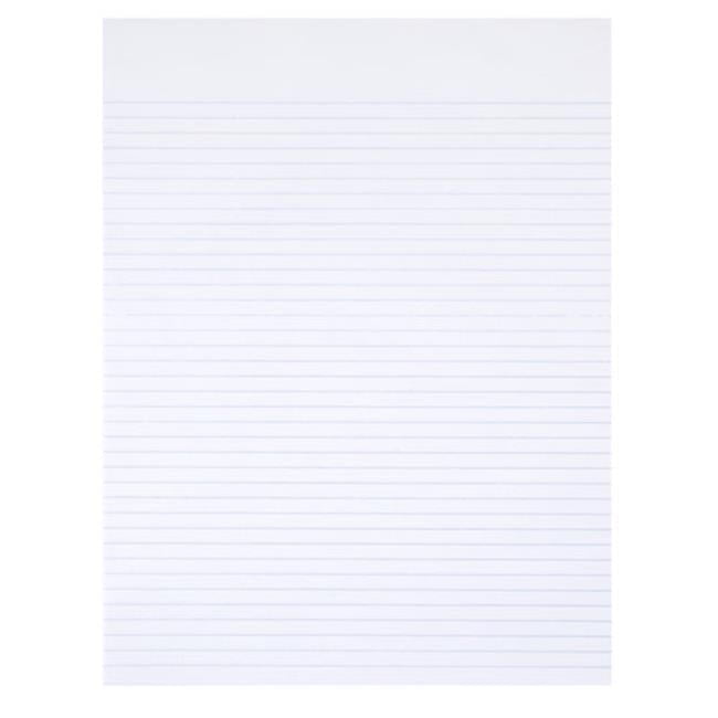 NSN 8.5 x 11 in. 1 Dozen Narrow Rule Writing Pad White - 100 Sheets ...