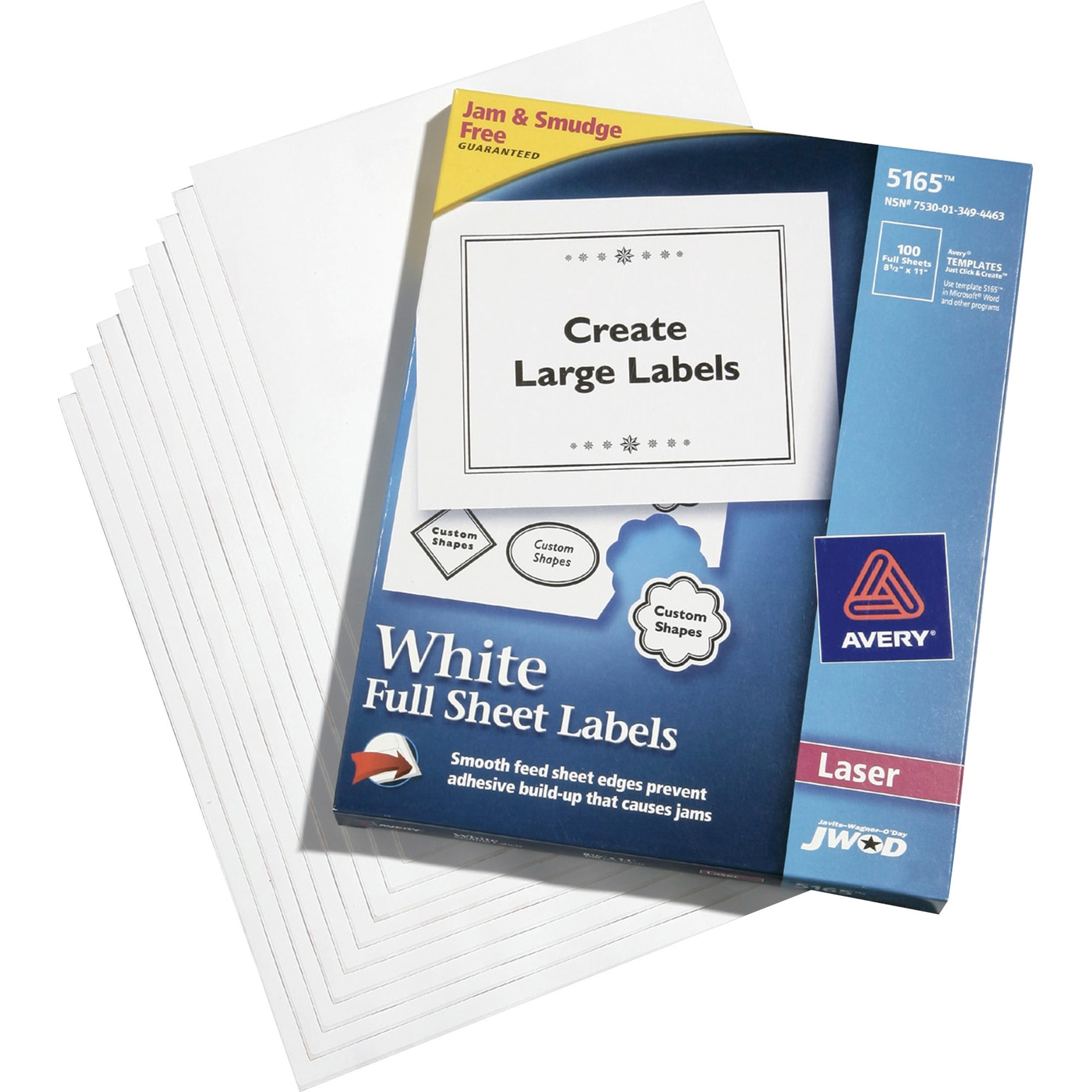 SKILCRAFT Self-Adhesive Laser Label - Walmart.com