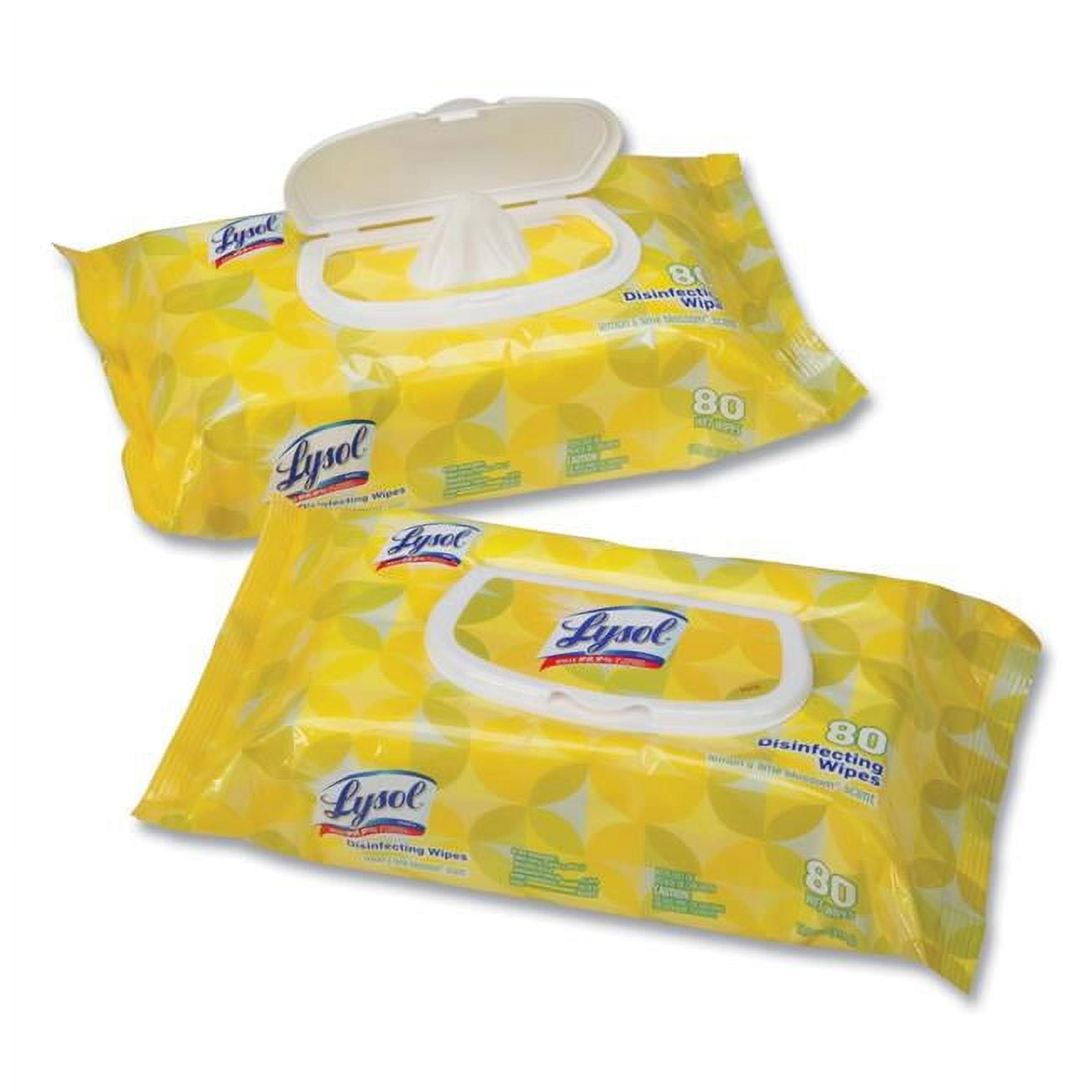 NSN7010407 Lysol Disinfecting Wipes - 1-Ply - Lemon-Lime - White - GSA ...