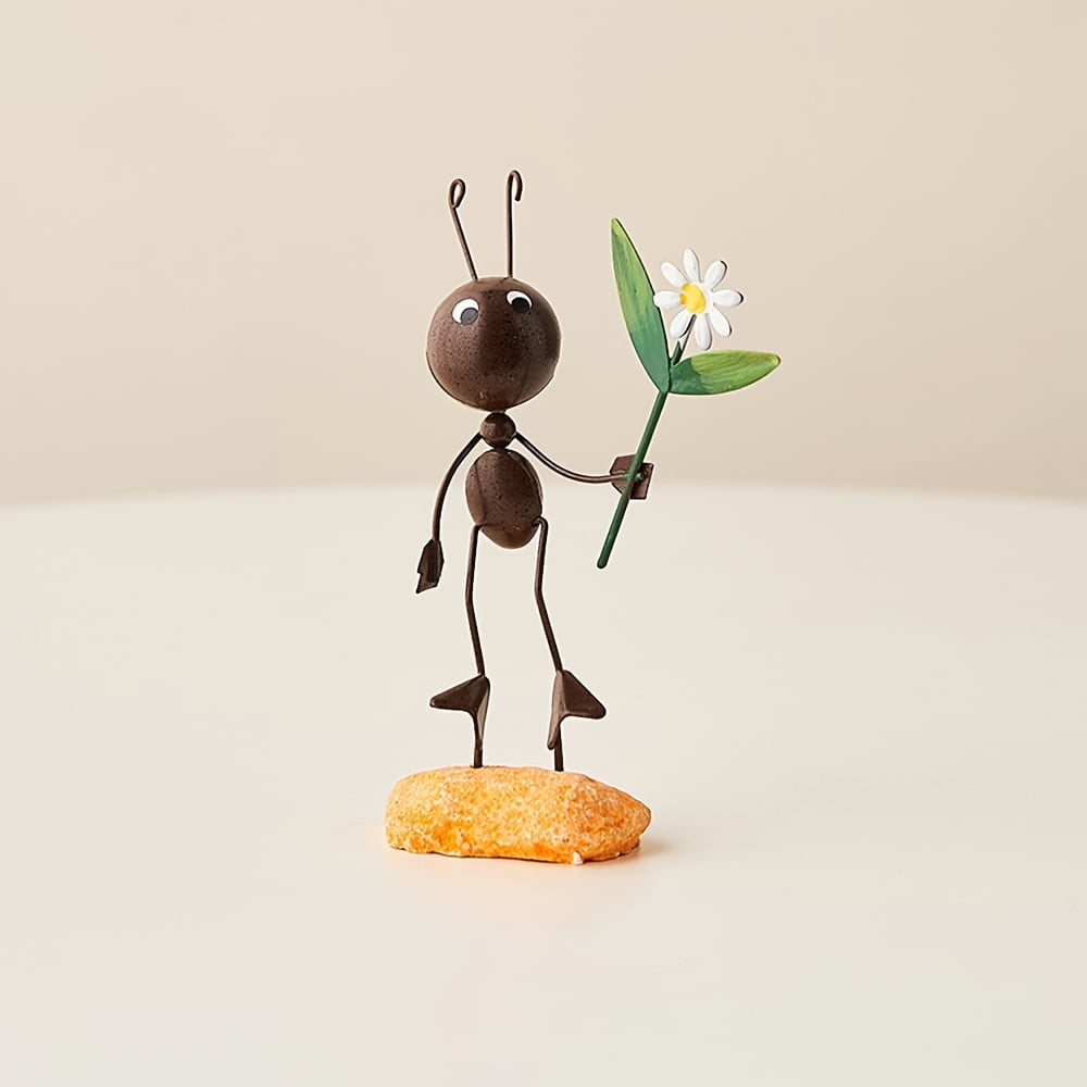 NSXXKJ 1pc, Creative Pastoral Style Small Ant Ladybug Iron Ornament ...