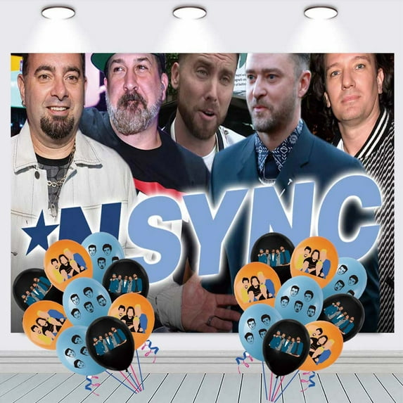 NSYNC Backdrop Balloons Banner Party Decorations Taspestry Wall Decor ...