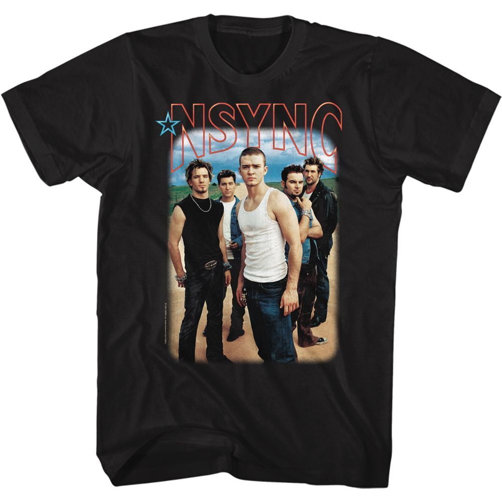 NSYNC Band Photo Black Pop Music Boy Band Shirt - Walmart.com