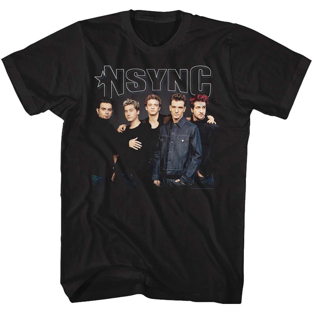 NSYNC Greatest Hits Band Photo Black Pop Music Boy Band Shirt - Walmart.com
