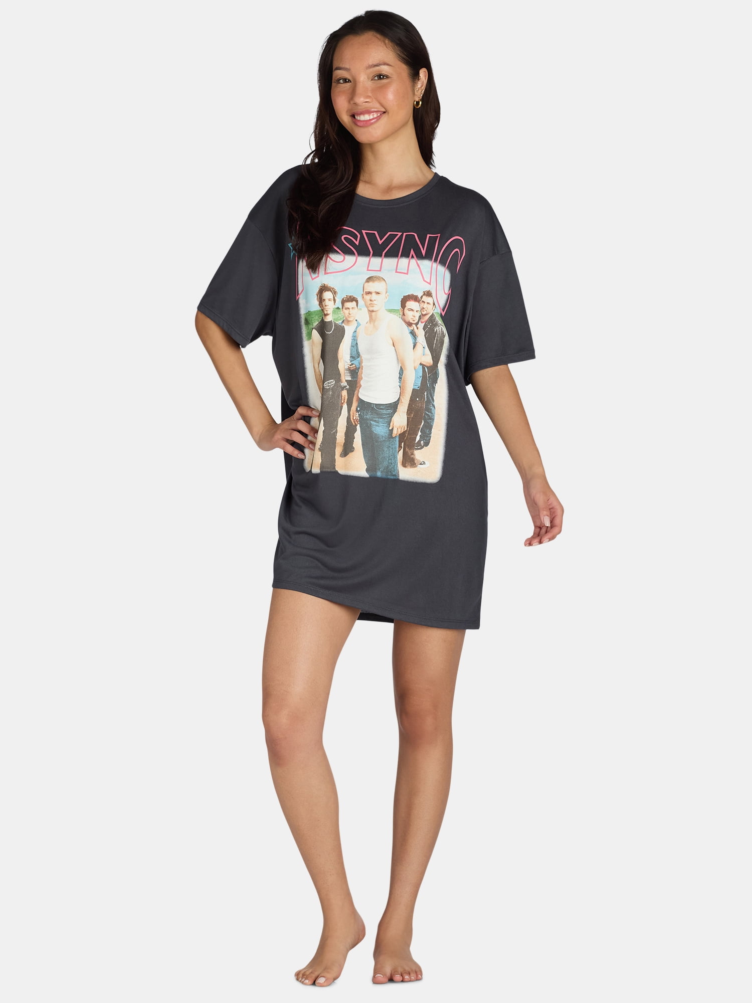 NSYNC Junior's Sleep Graphic Tee with Short Sleeves, Sizes S-3X ...