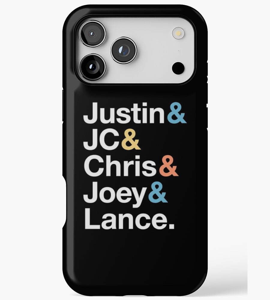 NSYNC Names Ampersand, Justin JC Joey Lance Chris H1416 Phone Case for ...