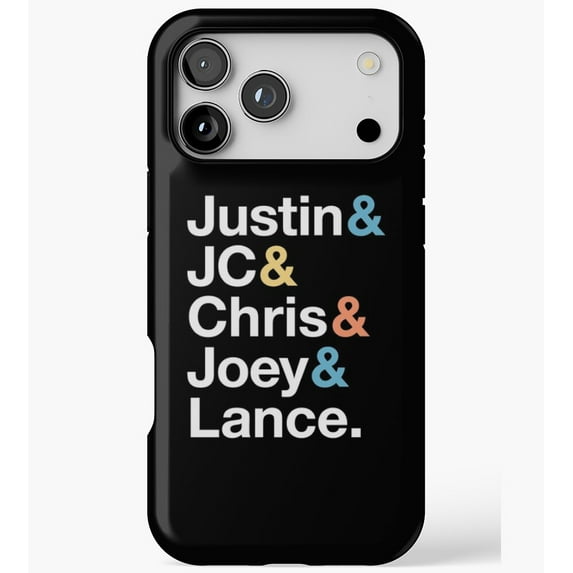 NSYNC Names Ampersand, Justin JC Joey Lance Chris H1416 Phone Case for ...