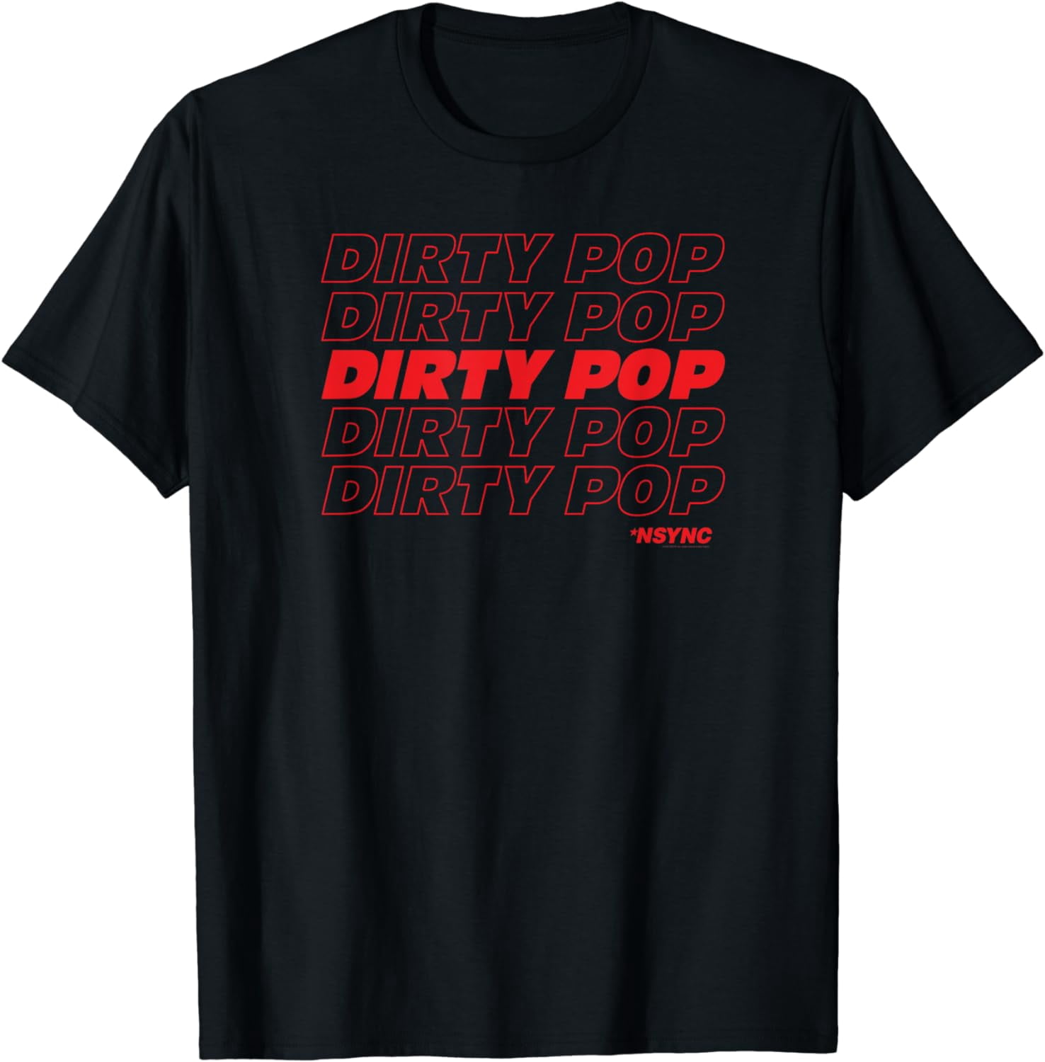 NSYNC Official Dirty Pop T-Shirt - Walmart.com