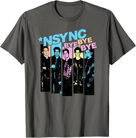 NSYNC Official Neon Bye Bye Bye T-Shirt, Deadpool & Wolverine Song ...