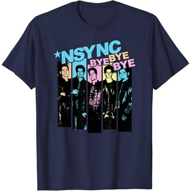 NSYNC Official Neon Bye Bye Bye T-Shirt, Deadpool & Wolverine Song ...
