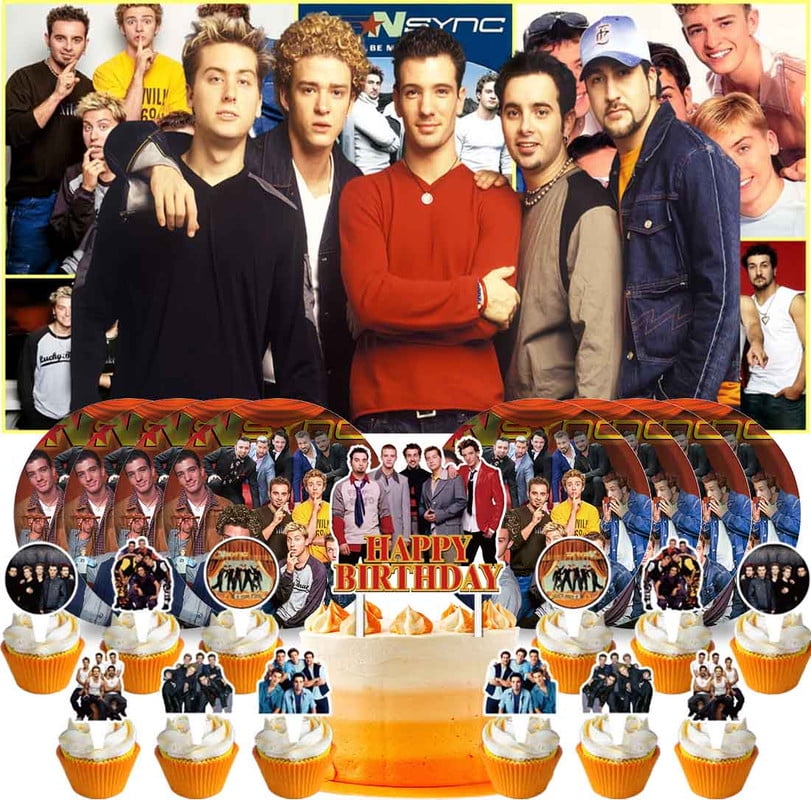 NSYNC Party Supplies Decor Decorations Plates Movie Background Cake ...