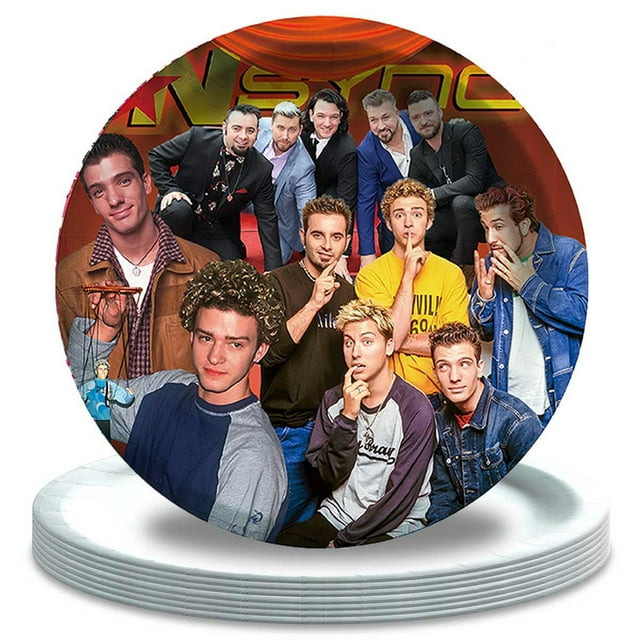 NSYNC Paper Plates Birthday Decorations Party Supplies Tableware ...