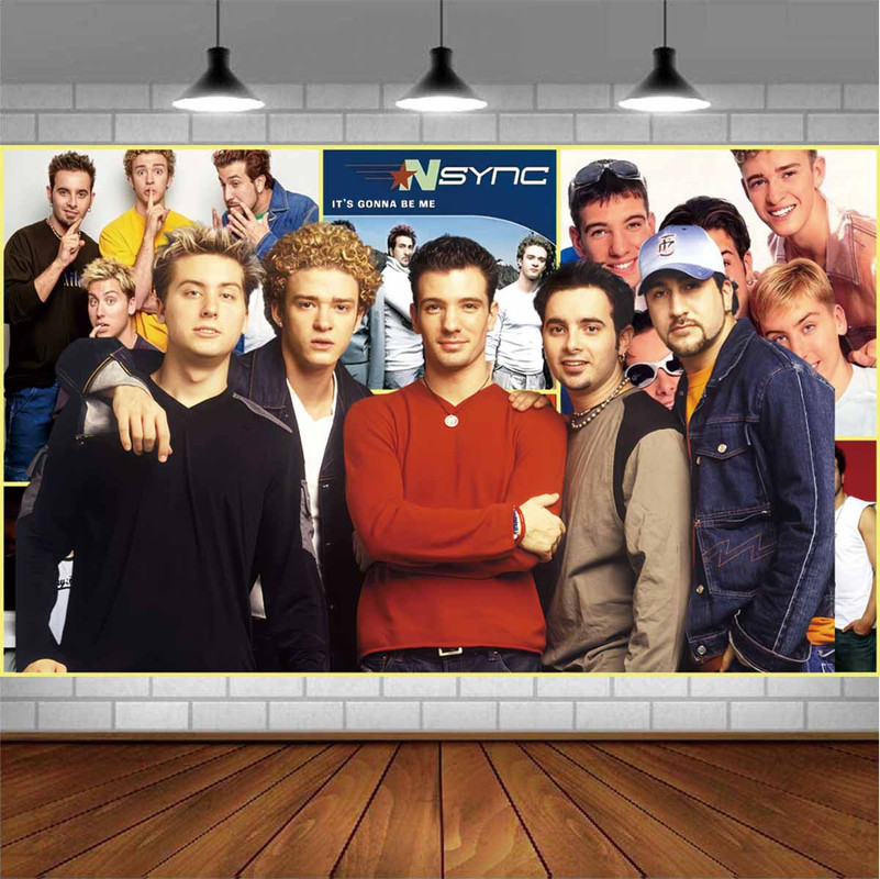 NSYNC Post Wall Decor Birthday Banner Backdrop Background Party ...