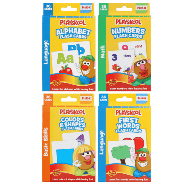 Playskool Flash Cards 4 Sets of Flash Cards Alphabet, Numbers, Colors ...