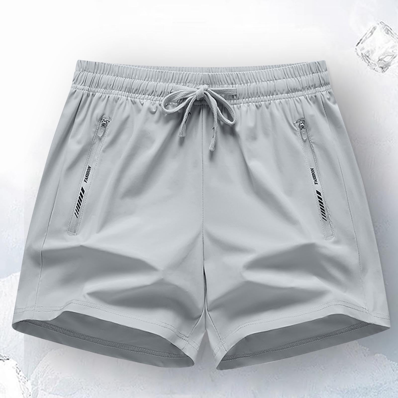 NTACZA 2026 Gym Shorts Bermuda Half Zip Mid Elastic Waist Workout ...