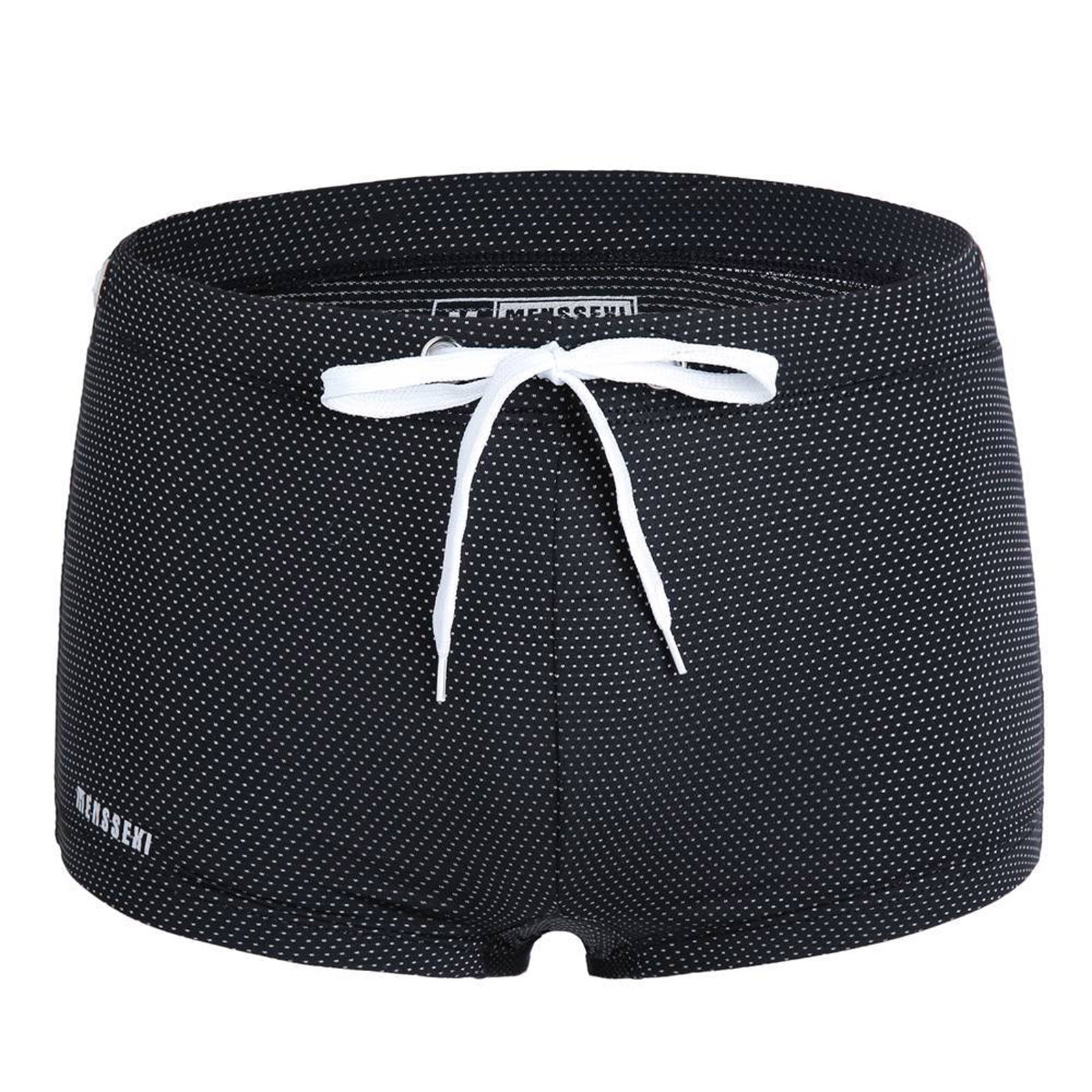 NTACZA Men's Underwear Briefs Drawstring Mesh Low Waist Boxer Briefs ...