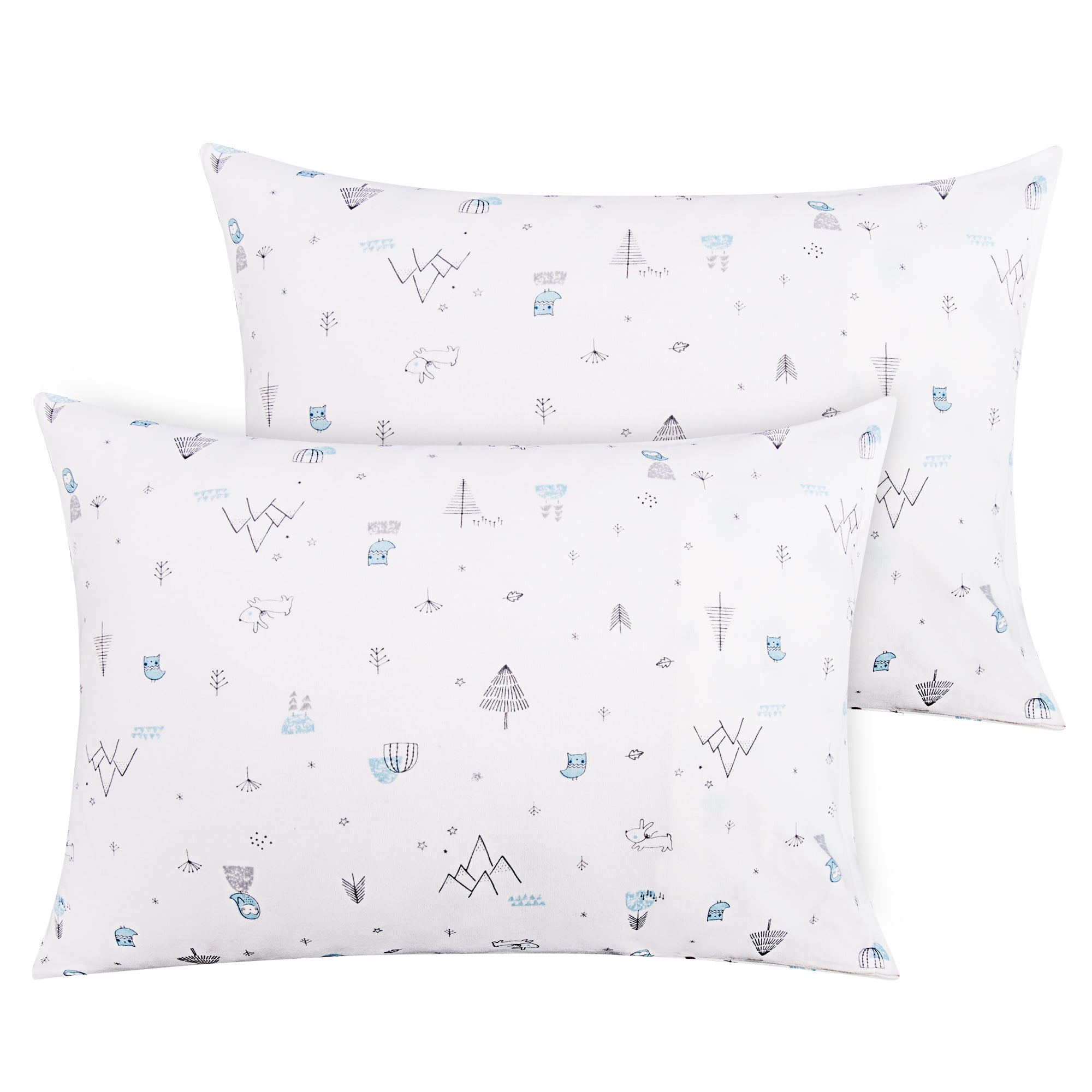 NTBAY 2 Pack 100% Natural Jersey Cotton Super Soft and Breathable ...