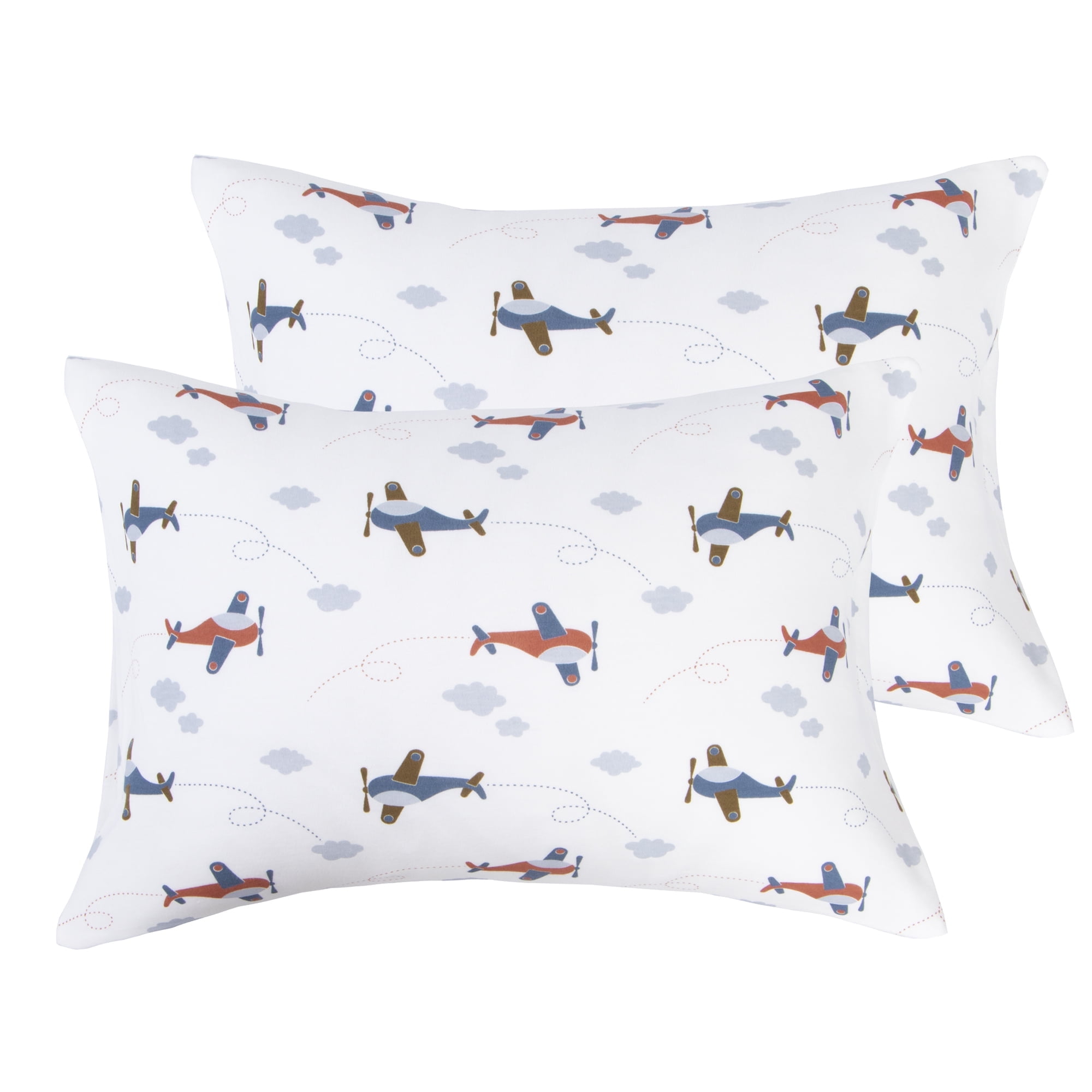 NT Bay 2 Pack Toddler Pillowcases 13x18 Inches Jersey Cotton Envelope ...