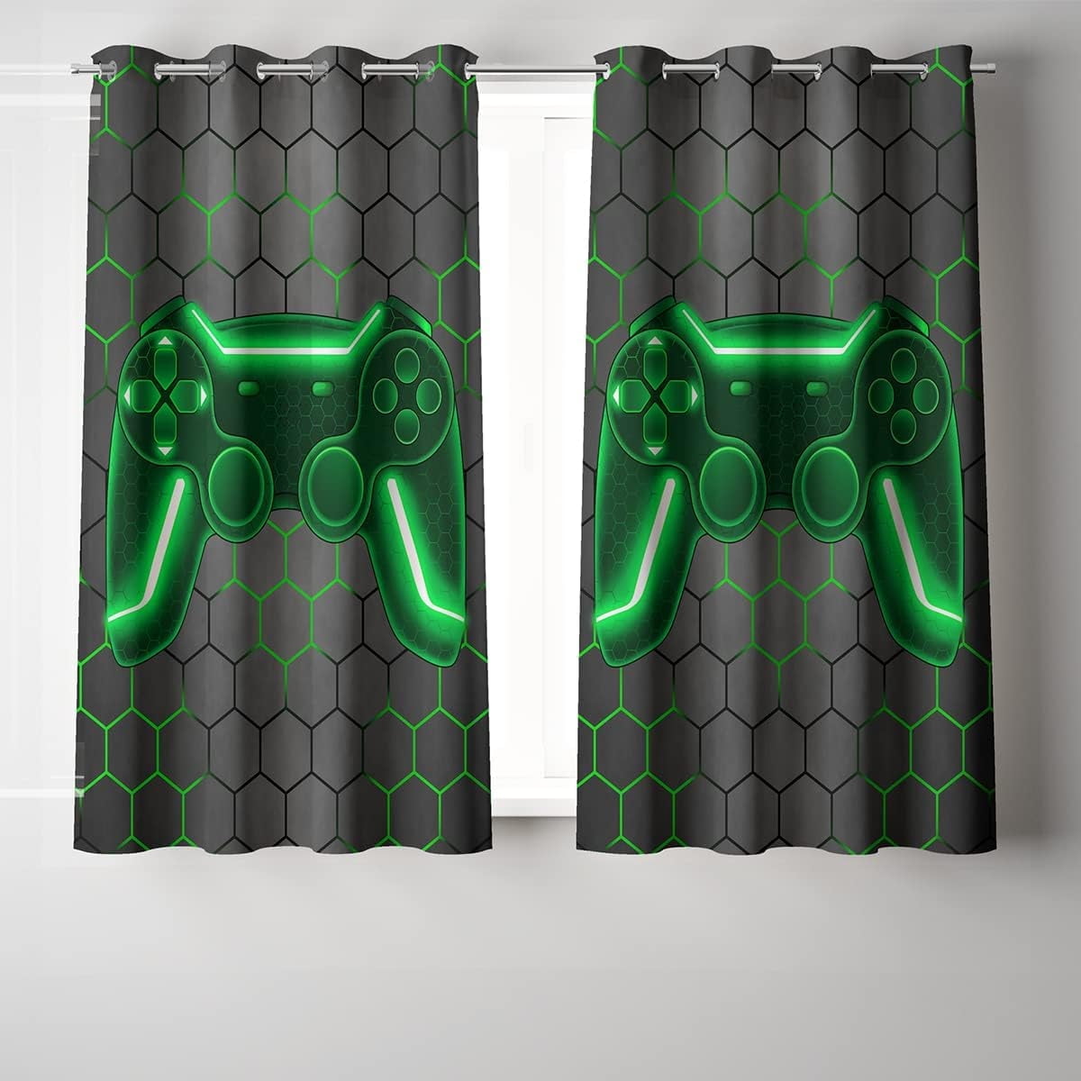 NTBED Game Console Blackout Curtains Drapes for Boys Girls Kids Bedroom ...