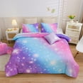 NTBED Kids Tween Teen Galaxy Comforter Set, 6Pcs Twin Size Gradient ...