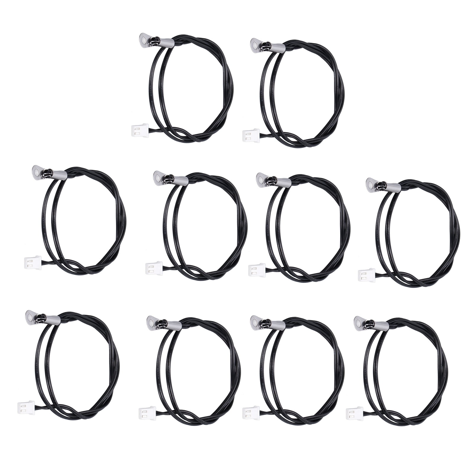 NTC Thermistor Temperature Sensor Probe, 10Pcs, 500mm Long, 50K Ohm ...