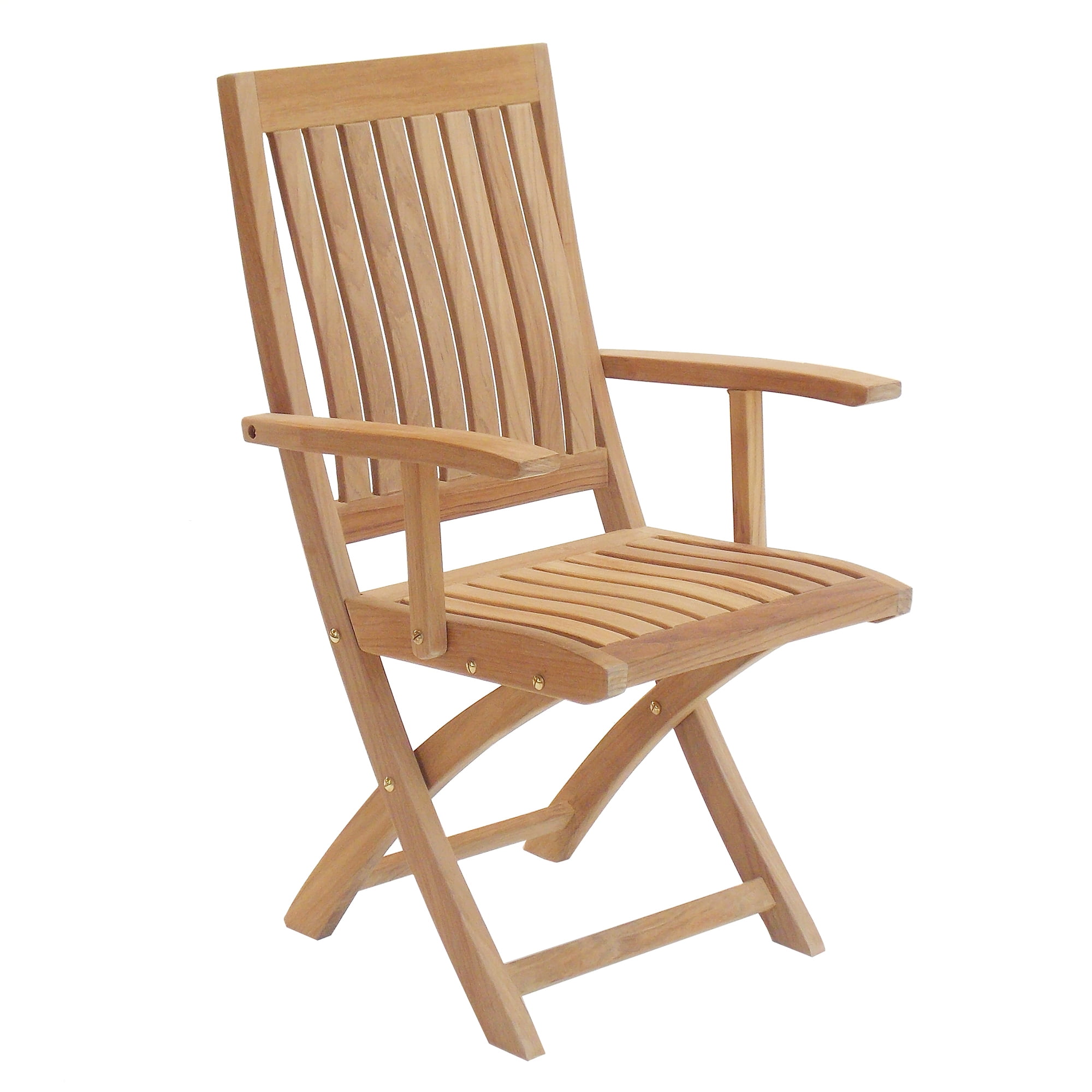 NTCH003A Niagara Teak Crown Folding Arm Chair - Walmart.com