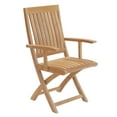 NTCH003A Niagara Teak Crown Folding Arm Chair - Walmart.com