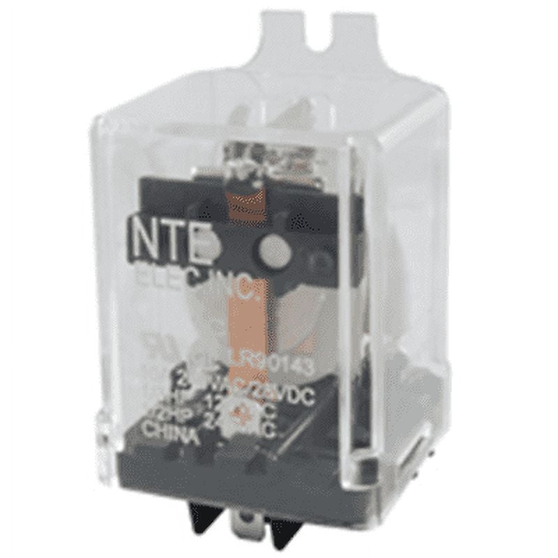 NTE Electronics R10-11D10-24F RELAY-24VDC 10AMP DPDT GEN.PURPOSE FLANGE ...