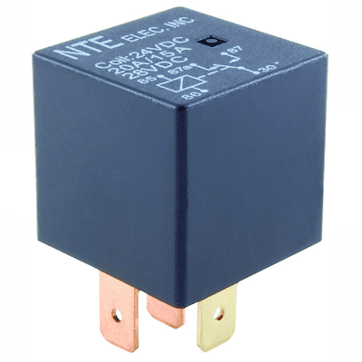 NTE Electronics R51-1D40-24 RELAY SPST-NO 50A 24VDC .25" QC AUTO/MARINE ...