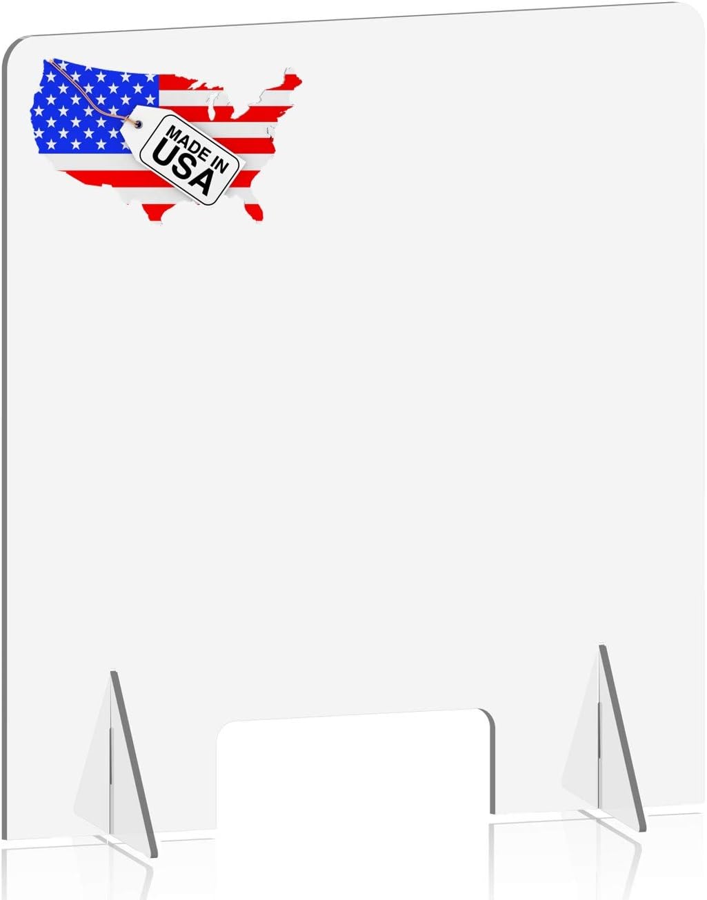 NTELLIMADE Sneeze Guard, Plexiglass Shield for Desk Counter and Table ...