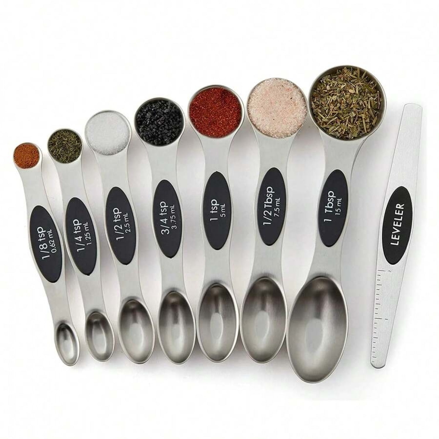 NTGFU Double Sided Stackable Copper Magnetic Measuring Spoons Set with ...