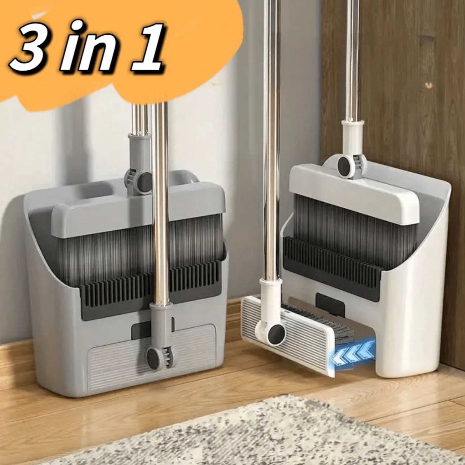 NTGFU Premium Floor Cleaning Set with Ergonomic Long Handle - 1 Set ...