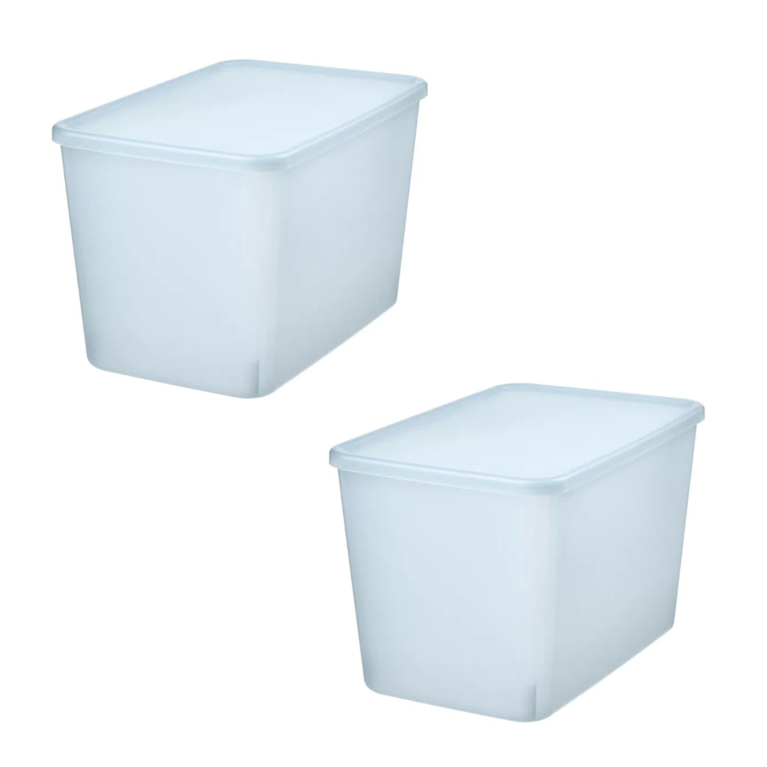 NTGFU transparent gray-blue, 9 ½x14 ¼x9 inch/4 gallon Storage box with ...