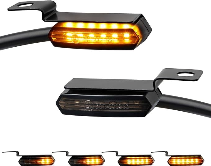 NTHREEAUTO Sequential LED Turn Signals, Flowing Handlebar Marker Light ...