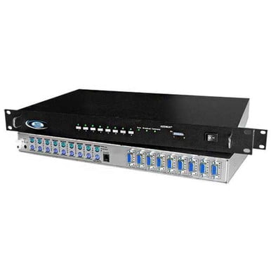 NTI KEEMUX-P2 PS/2 KVM Server Switch w/OSD and RS232 Control Options ...