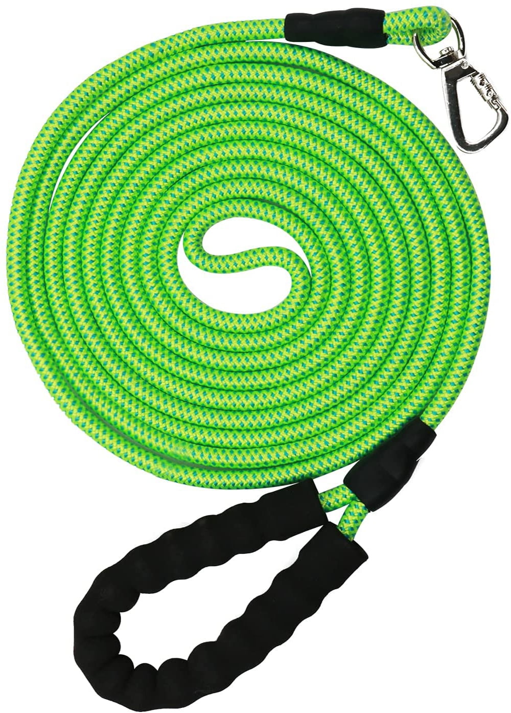 NTR 50FT Dog Leash with Lockable Hook, Padded Handle for Walking ...