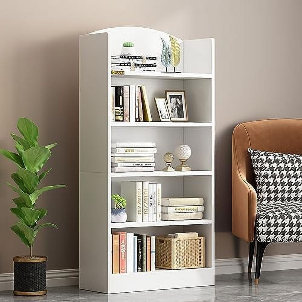 NTTBOBOEC 5 Bookcase Bookshelf Open Bookcase Shelves Floor Standing ...