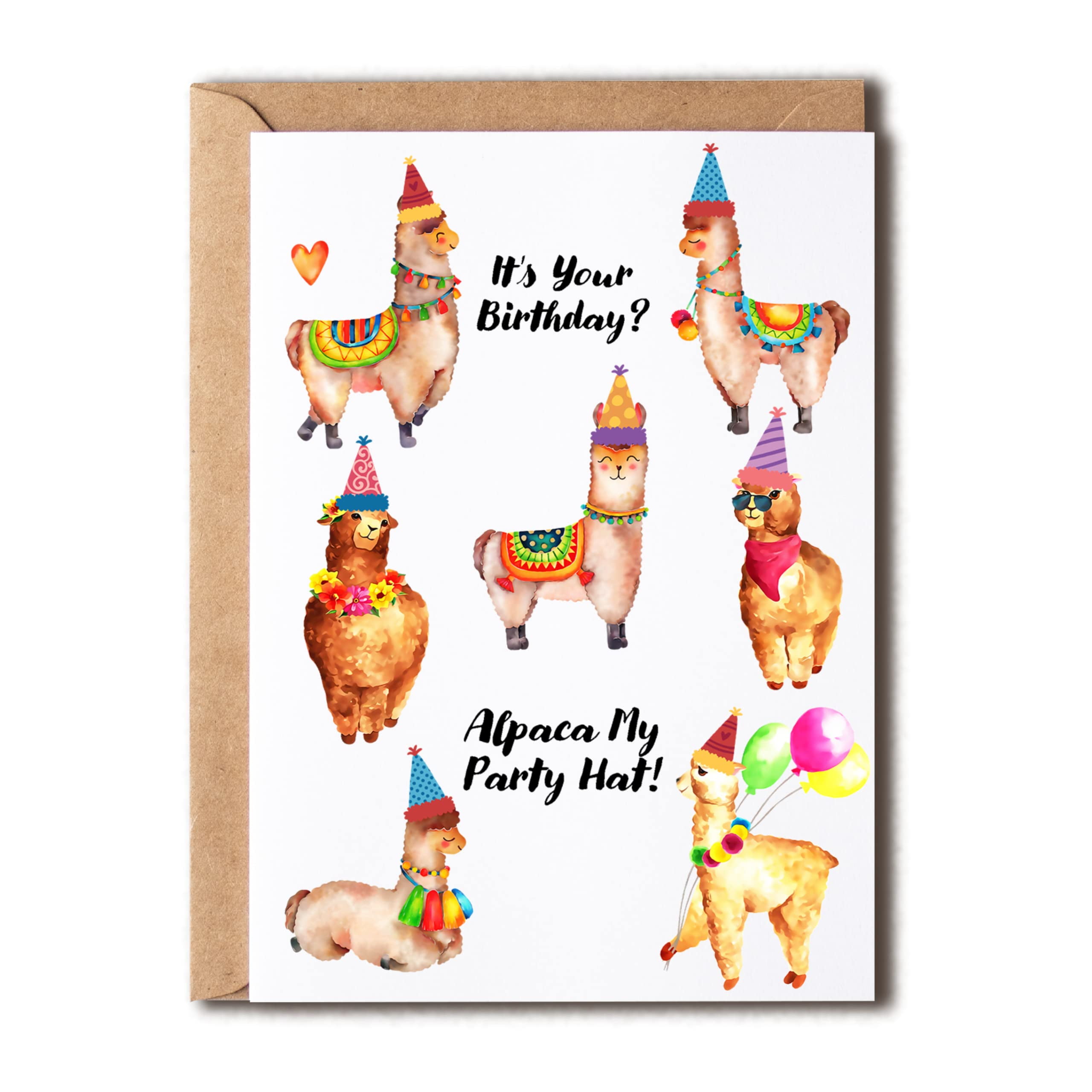 NTVShop It's Your Birthday - Alpaca SMRMy Party Hat - Cute Birthday ...