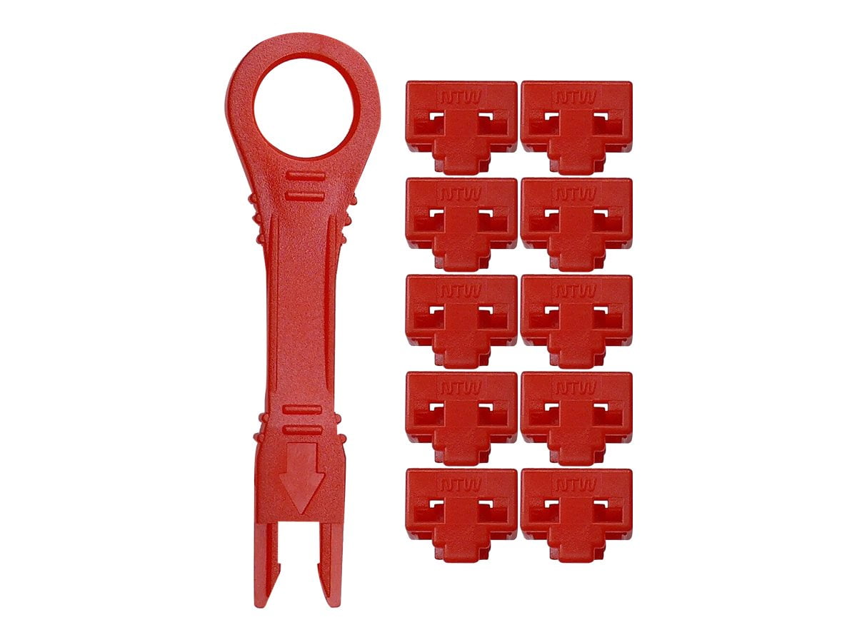 NTW RJ45 Port Blocker & Dust Cover, Network Port Lock, Ethernet Port ...