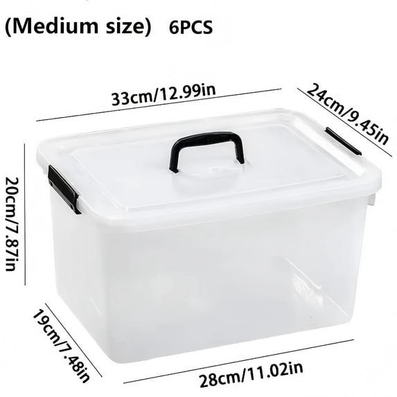 NTYNTY 12.7 Qt. Plastic Storage Bins with Lids, Stackable Storage ...