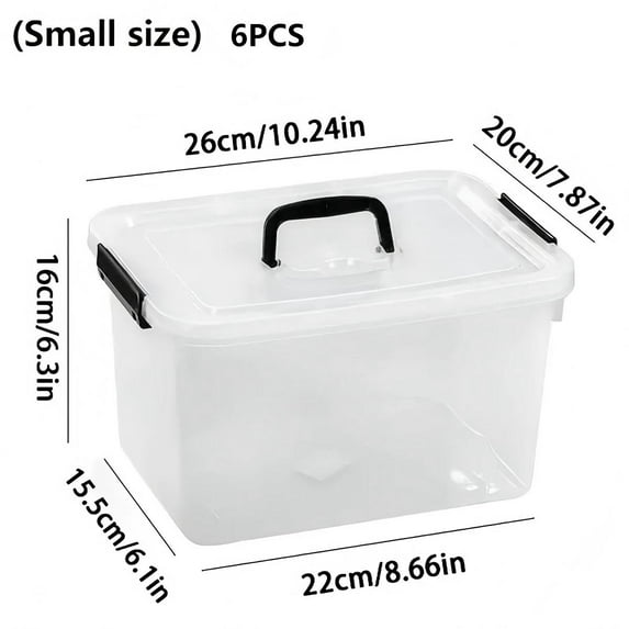 NTYNTY 6.6 Qt. Plastic Storage Bins with Lids, Stackable Storage ...