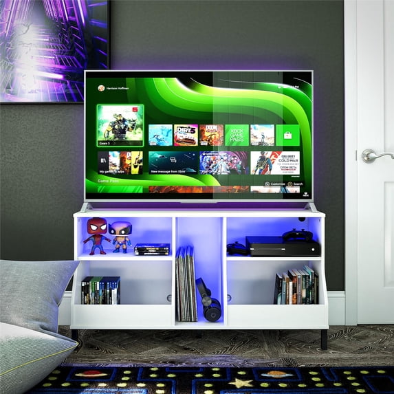 Free Shipping! NTense Falcon Youth Gaming TV Stand with ARGB LED Lights ...