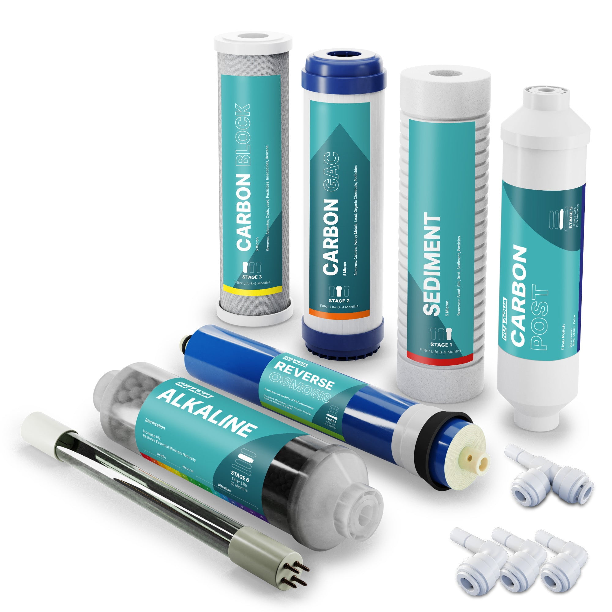 NU Aqua Platinum Series Water System Filtration: 7-Stage Complete UV ...